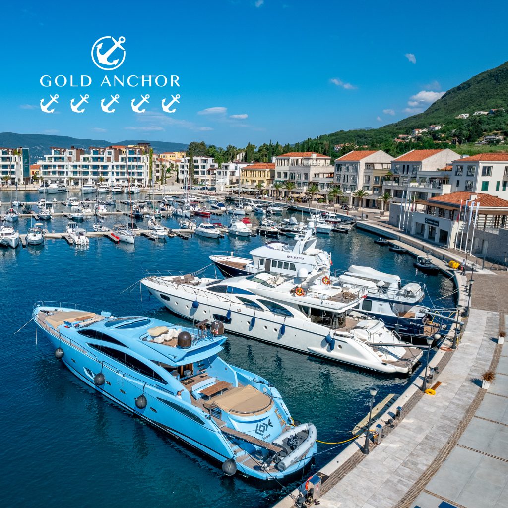 Five Gold Anchor for Portonovi marina | Share Montenegro