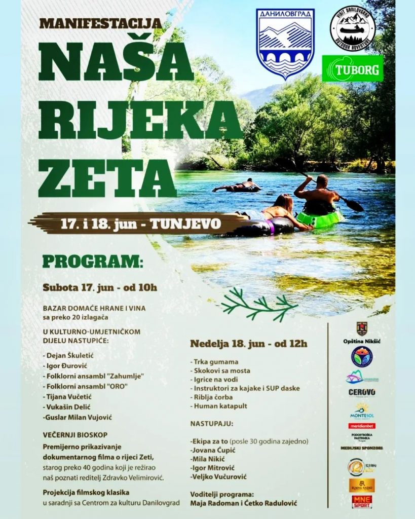 "Naša rijeka Zeta": Otvorimo zajedno sezonu na Tunjevu! | Share Montenegro